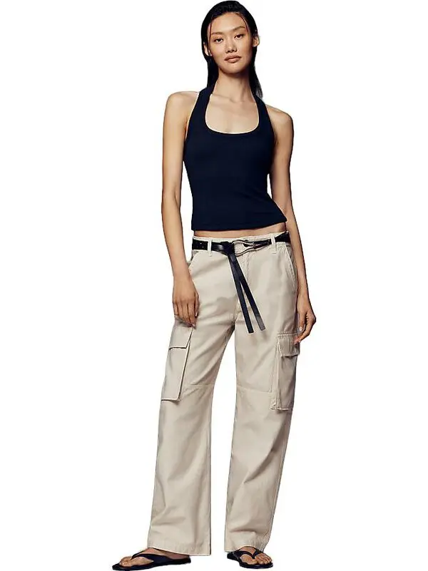 Citizens Of Humanity Esme Cotton Cargo Pants - Pale Stone