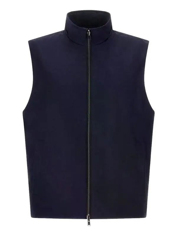 Herno High-neck Reversible Gilet - Blue