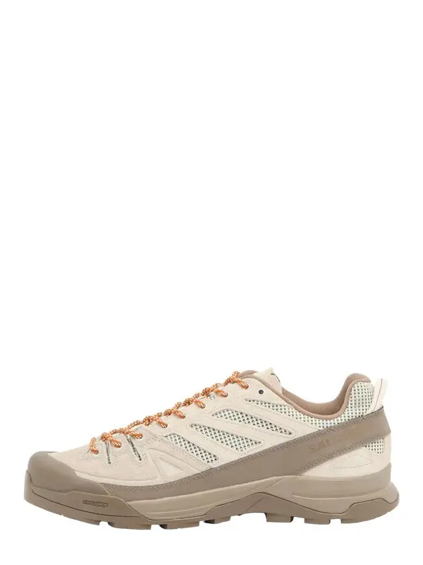 SALOMON X Alp Woven Sneakers - Walnut/silver Cloud/vanilla Ice