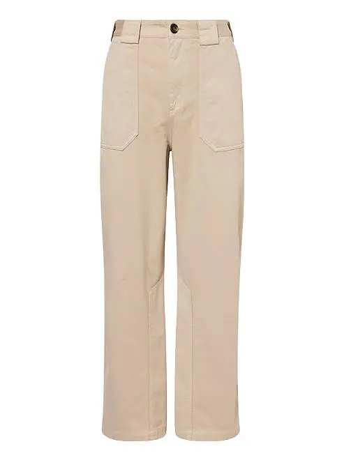 Loewe X Paula's Ibiza Wide-leg Cotton Cargo Trousers - Sand