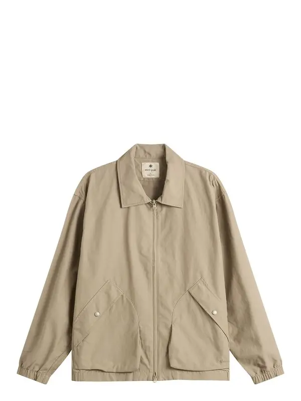 SNOW PEAK Light Dobby Cloth Harrington Jacket - Greige