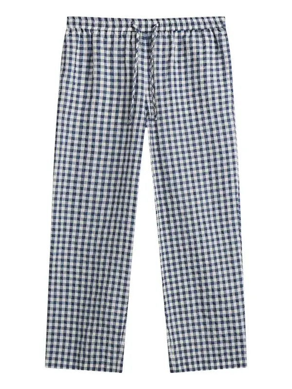 DUNST Pyjama Slacks - Navy Check