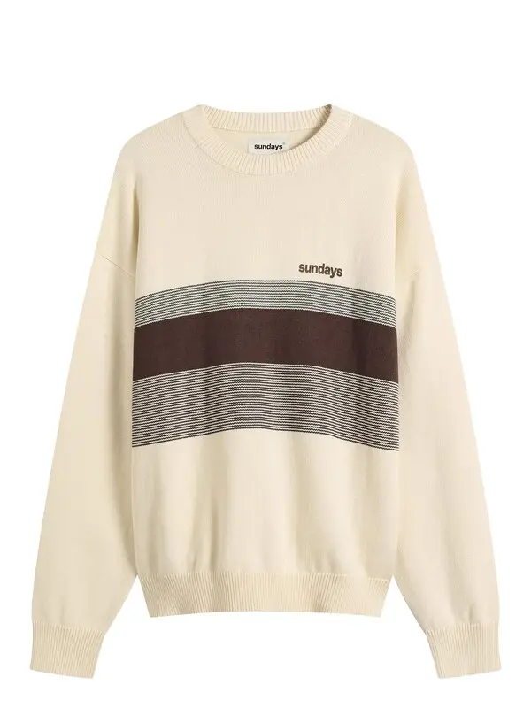 SNDYS Stripe Knit Jumper - Stone