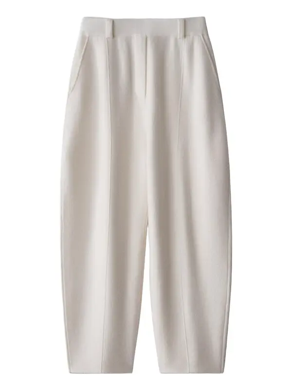 LISA YANG Wrenda Double Face Cashmere Trousers - Cream