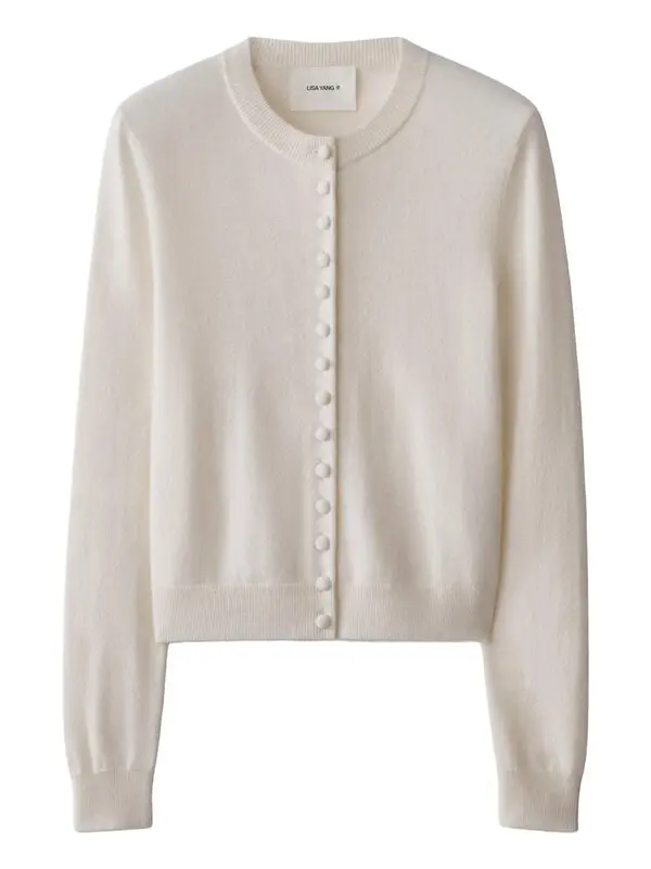 LISA YANG The Wilona Cardigan - Cream