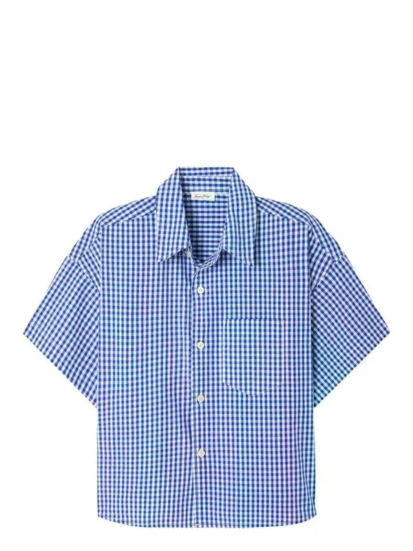American Vintage Gingham-check Shirt - Blue