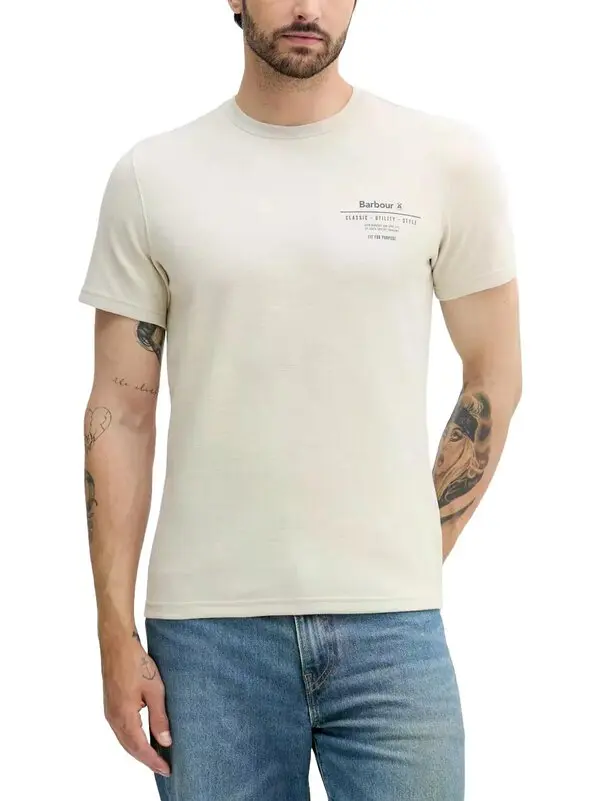 Barbour Logo-print T-shirt - Neutrals