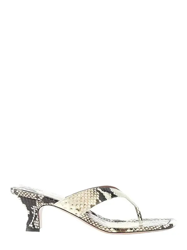 Paris Texas Portofino Leather Sandals - Neutrals