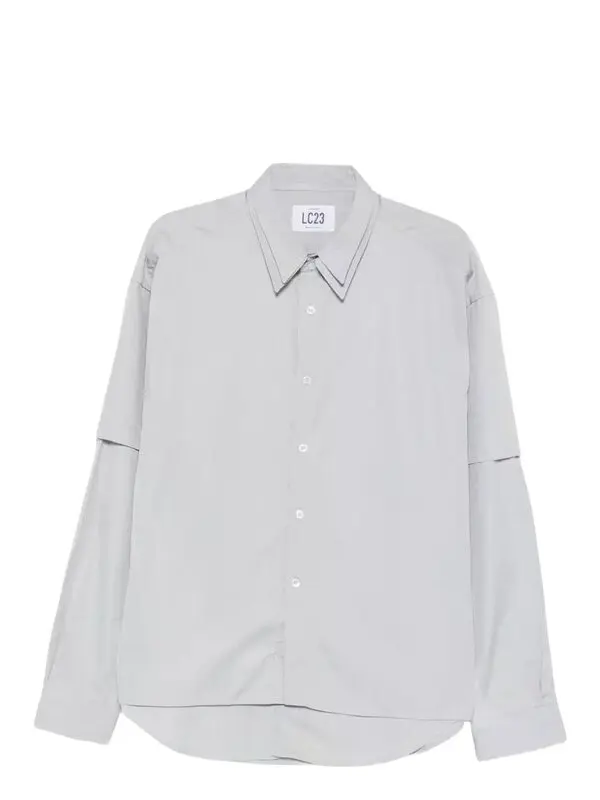 LC23 Layered-sleeve Shirt - Grey