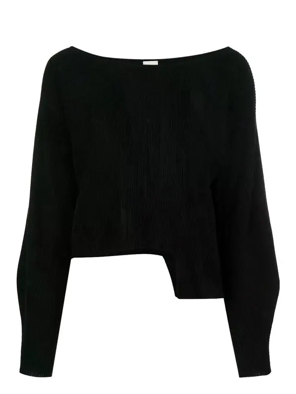 Pinko Calendula Asymmetric Sweater - Black