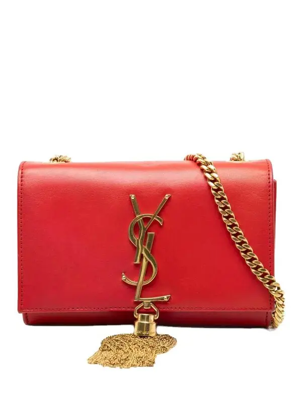 Saint Laurent Monogram Kate Tassel Crossbody Bag - Red