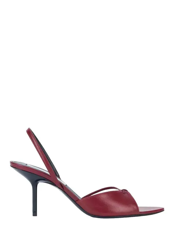 Victoria Beckham Leather Slingback Sandals - Red