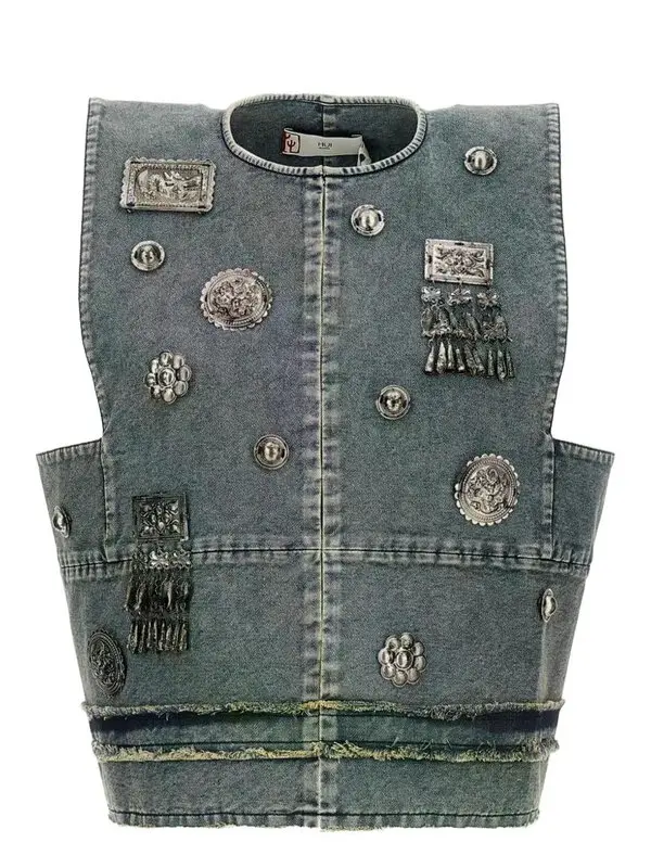 HUI MILANO Basilio Vest - Blue