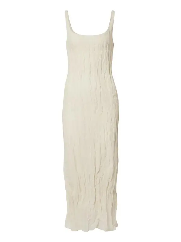 RÓHE Textured Midi Dress - White