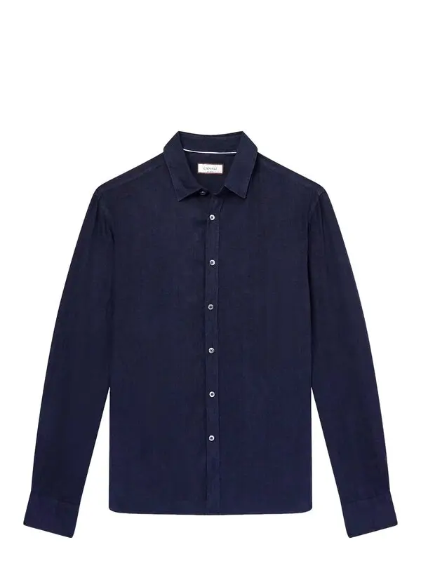 Canali Linen Shirt - Blue