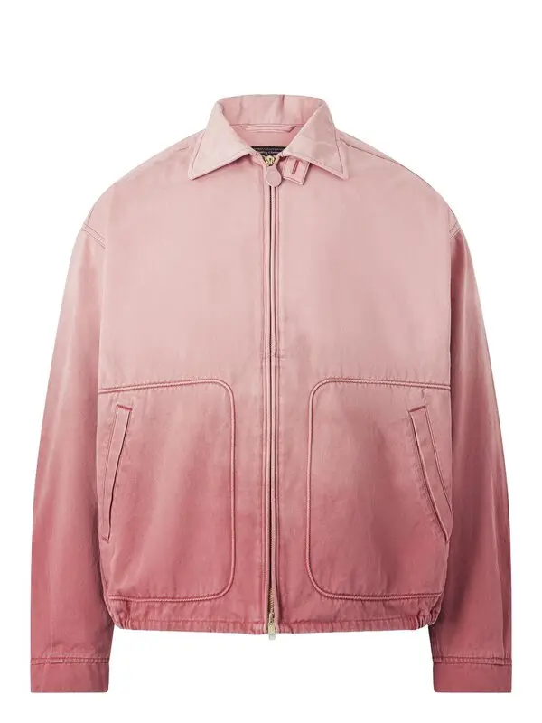 BEAMS Cotton-twill Blouson Jacket - Pink