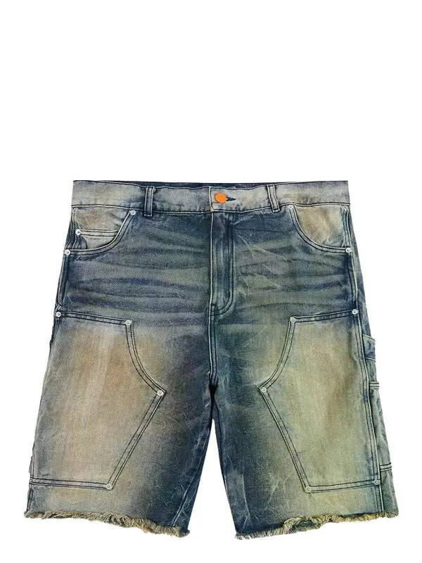 HELLSTAR Faded Carpenter Shorts - Blue