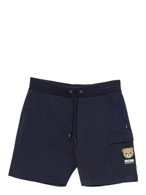 Moschino Logo-print Track Shorts - Blue