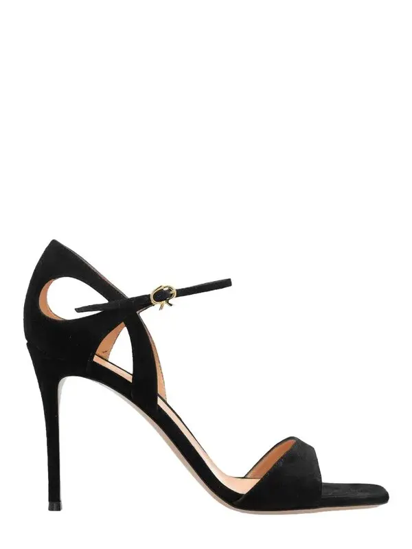 GIANVITO ROSSI Camnero Suede Ankle-strap Pumps - Black
