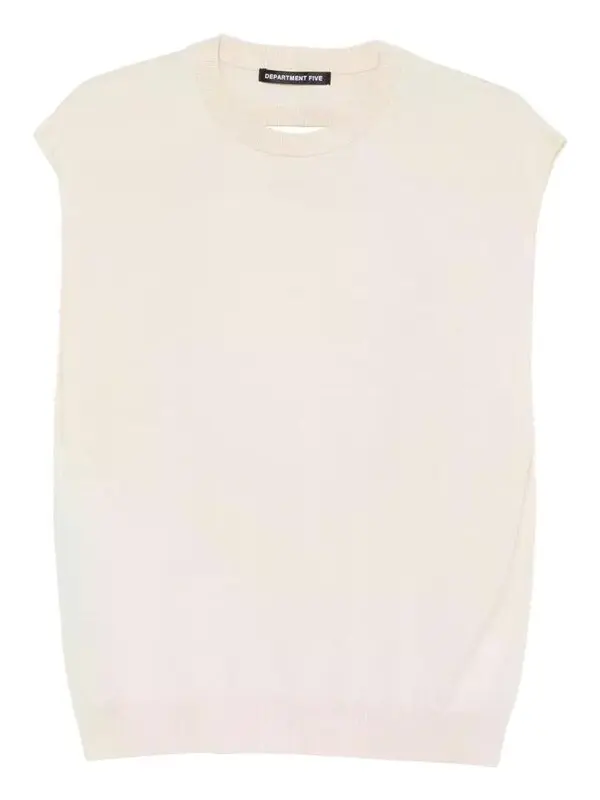 DEPARTMENT 5 Cut-out Sleeveless Top - Neutrals