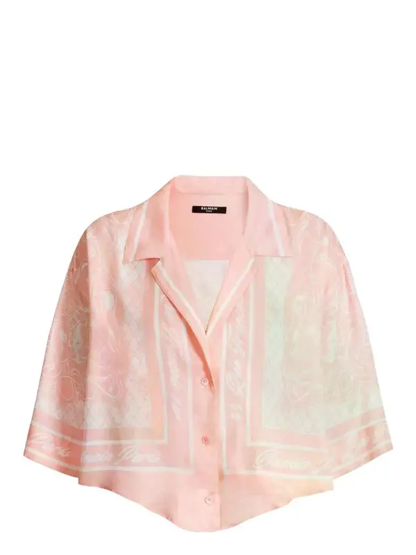 Balmain Printed Foulard Pyjama Shirt - Pink