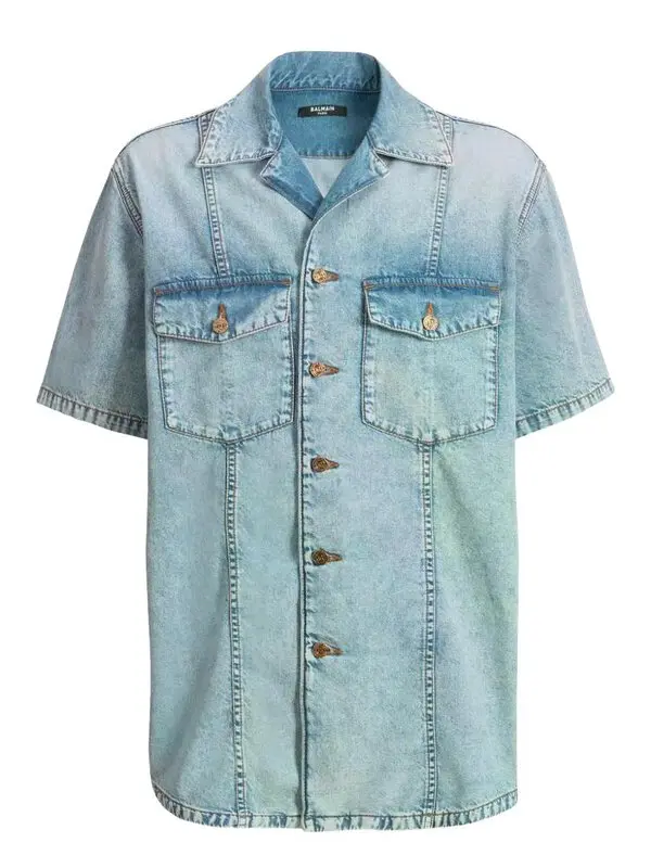 Balmain Light Denim Shirt - Blue