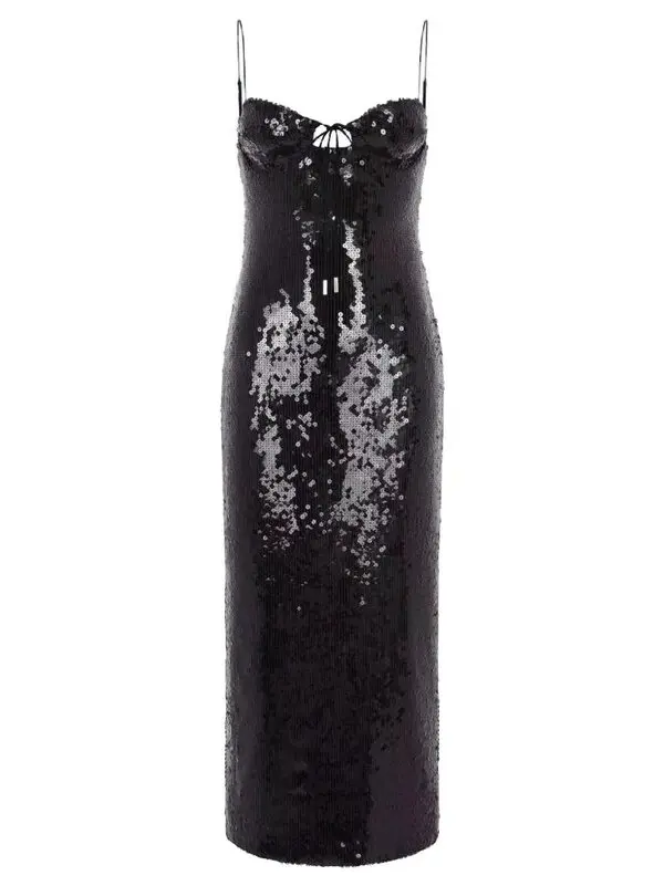 16Arlington Paillette-embellished Midi Dress - Brown
