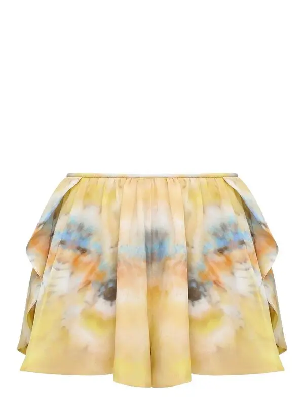 Zimmermann Alchemy Silk Shorts - Yellow