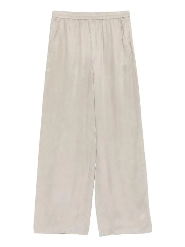 Emporio Armani Wide-leg Trousers - Grey