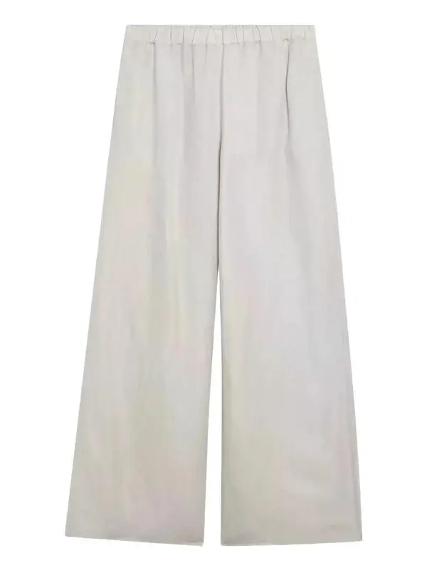 Max Mara Elasticated-waist Wide-leg Trousers - Neutrals