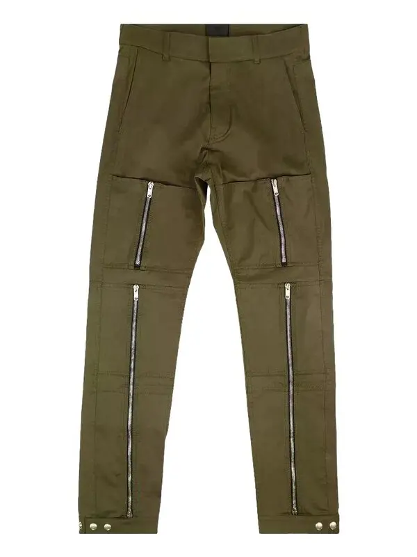 Givenchy Stadium Zip-embellished Trousers - Green