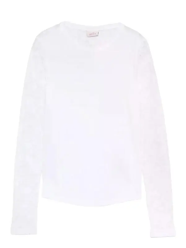 DEHA Lace-sleeves T-shirt - White