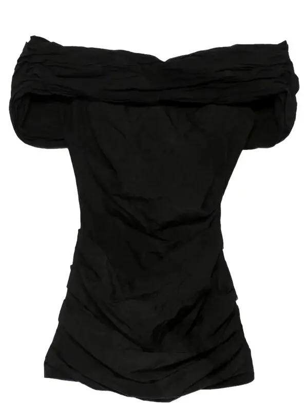 Magda Butrym Ruched Mini Dress - Black