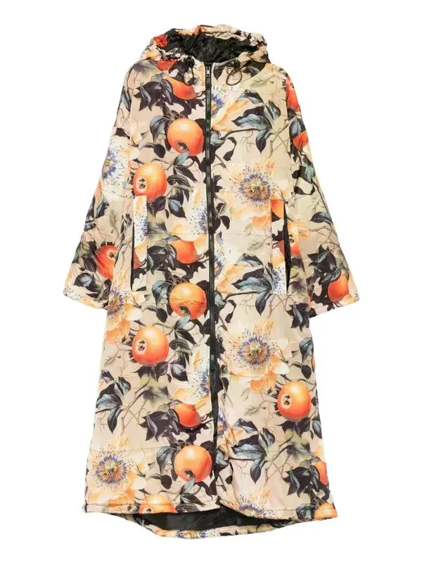 SITTINGSUITS Printed Quilted Coat - Neutrals