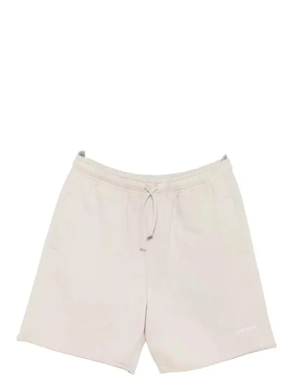WRSTBHVR Drawstring Raw-edge Track Shorts - Neutrals