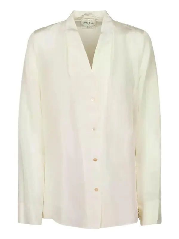 FORTE_FORTE Silk Shirt - White