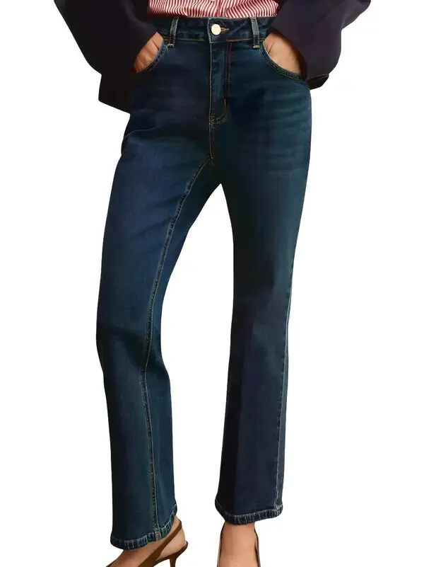 Marella Straight-leg Jeans With Logo Patch - Blue