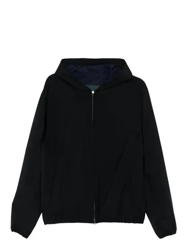 Herno Hooded Zip Jacket - Blue