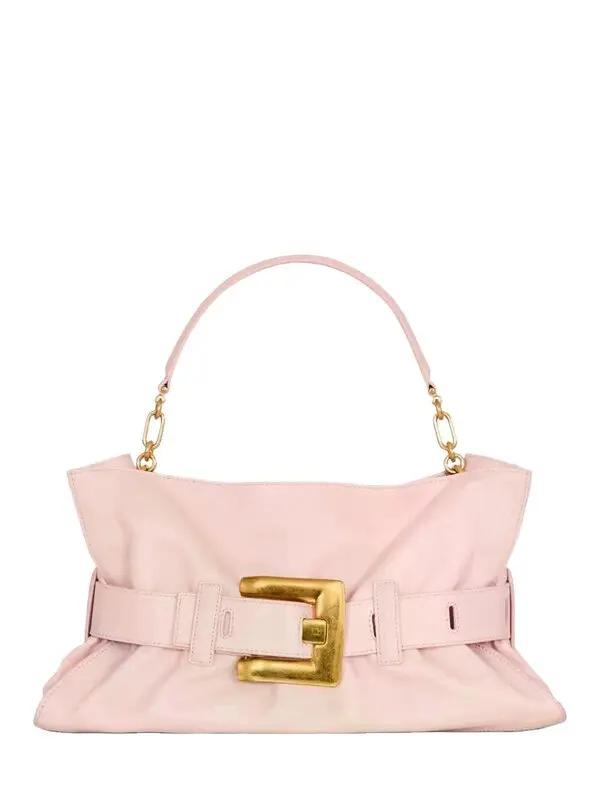 Balmain Medium Anthem Bag In Smooth Leather - Pink