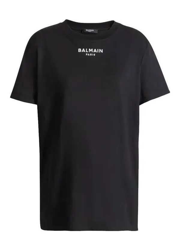 Balmain Paris Embroidered T-shirt - Black