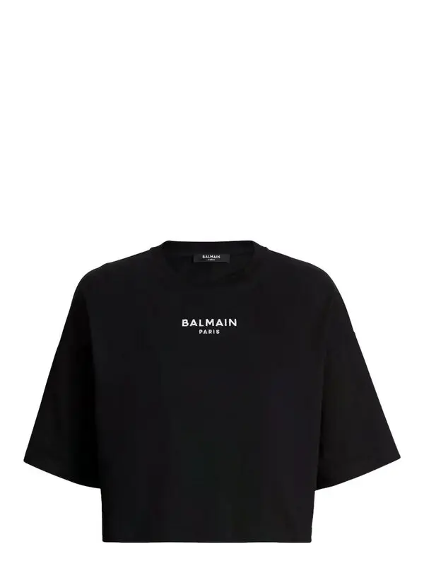 Balmain Paris Embroidered T-shirt - Black