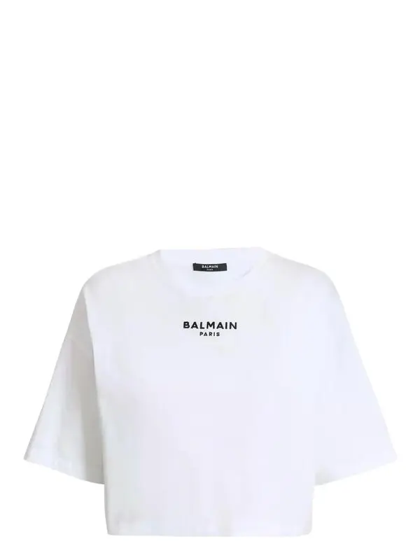 Balmain Paris Embroidered T-shirt - White