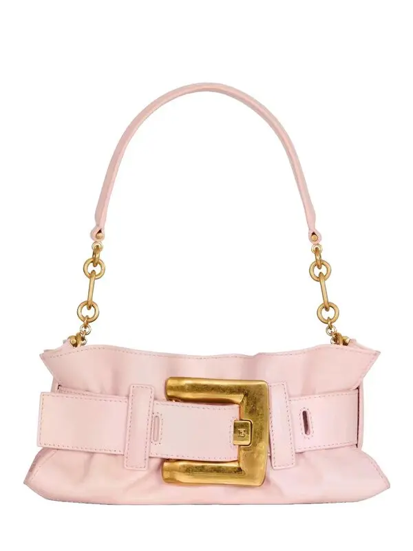 Balmain Mini Anthem Bag In Smooth Leather - Pink