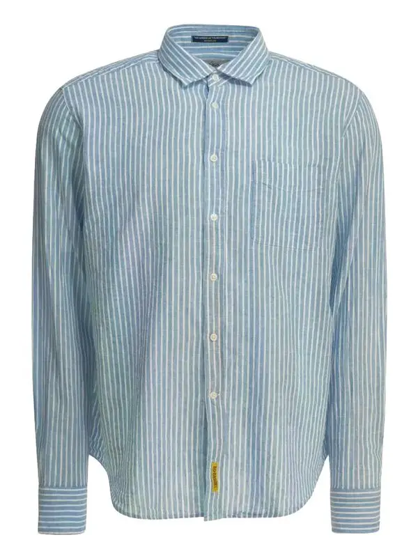 B.D.BAGGIES Bradford Vertical-stripe Shirt - Blue