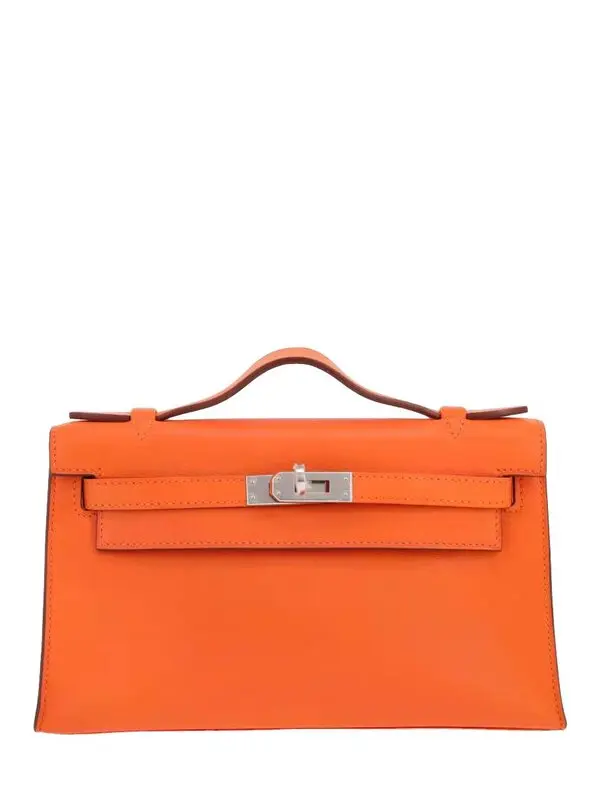 Hermès 2009 Kelly Clutch Bag - Orange