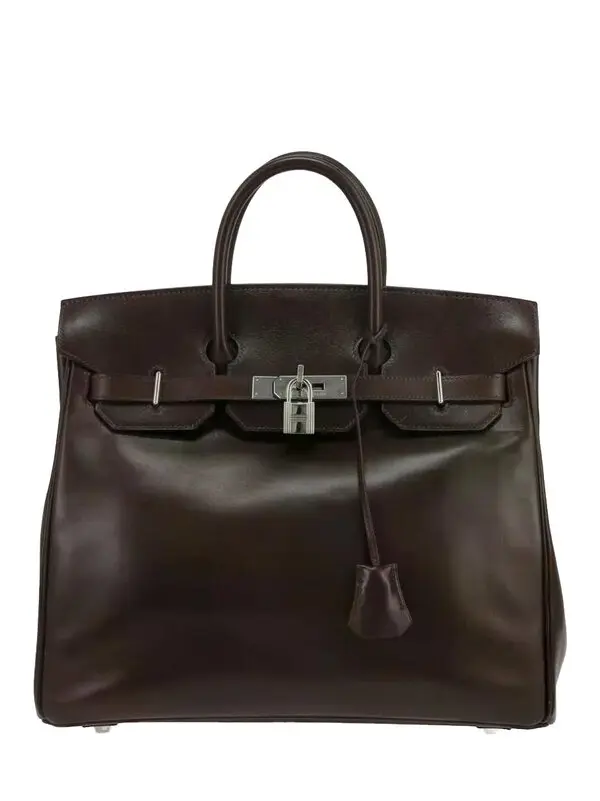 Hermès 2006 Haut À Courroies 32 Leather Handbag - Brown