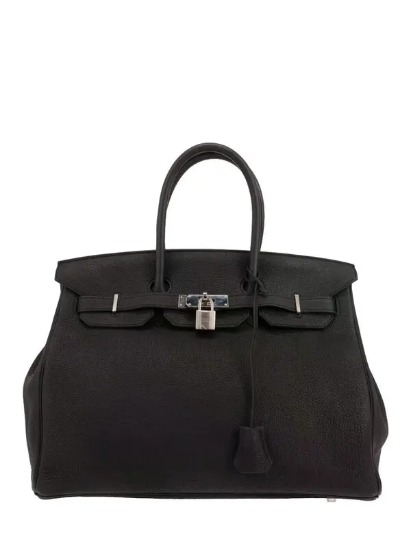 Hermès 2015 Birkin 35 Leather Handbag - Black