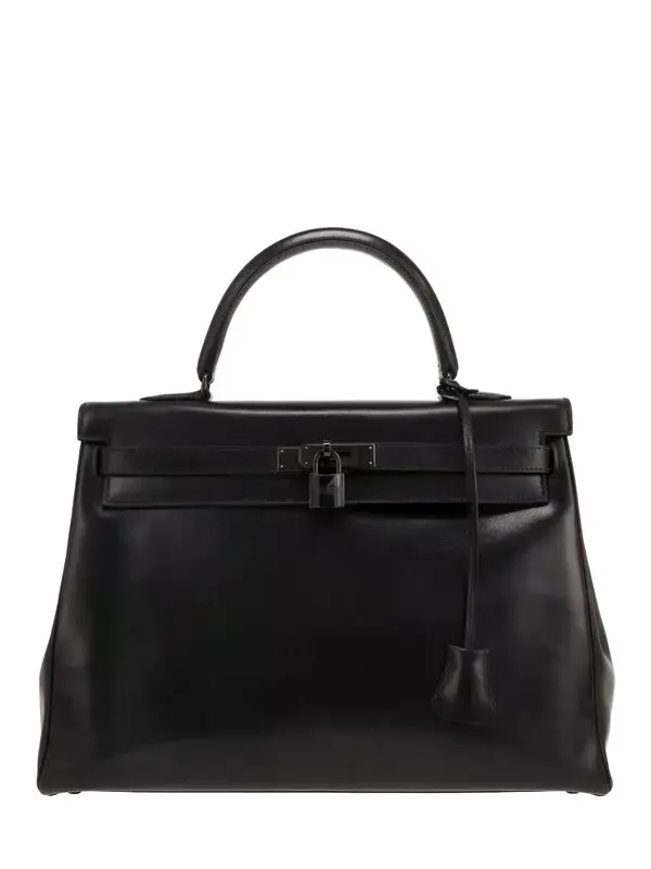 Hermès 2010 Kelly So Leather Handbag - Black