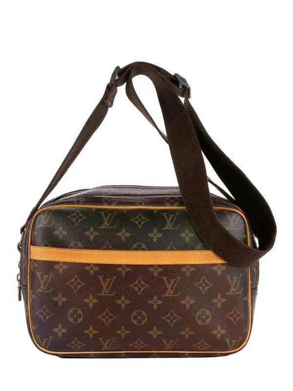 LOUIS VUITTON Monogram Reporter Shoulder Bag - Brown