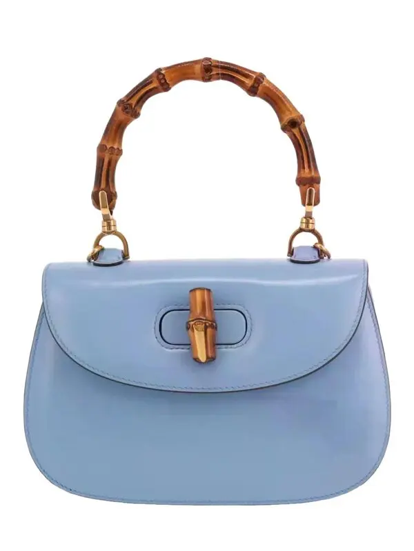 Gucci Bamboo Top Handle Handbag - Blue